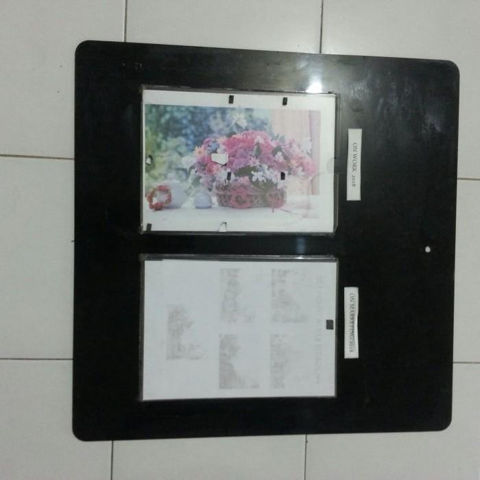 Jual isi 4 akrilik acrylic kantong display a4 papan informasi tempat ...