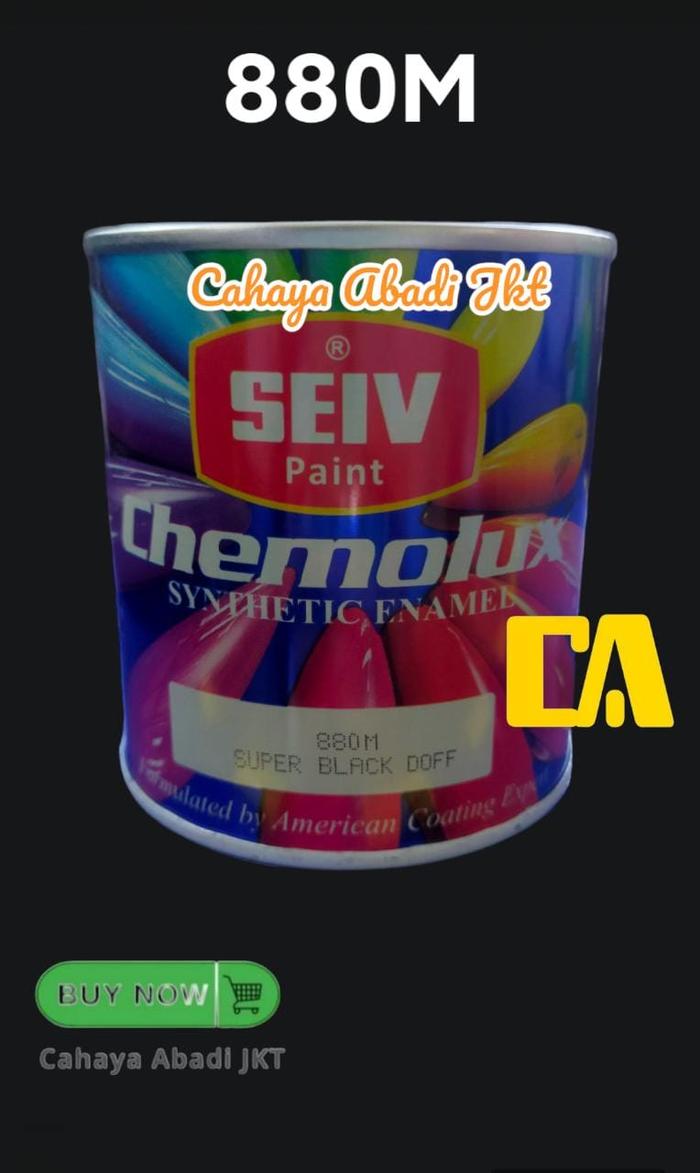 Jual Cat Minyak Kayu Besi SEIV 880M Super Black DOFF 200ml - Jakarta Pusat - CAHAYA ABADI JKT ...
