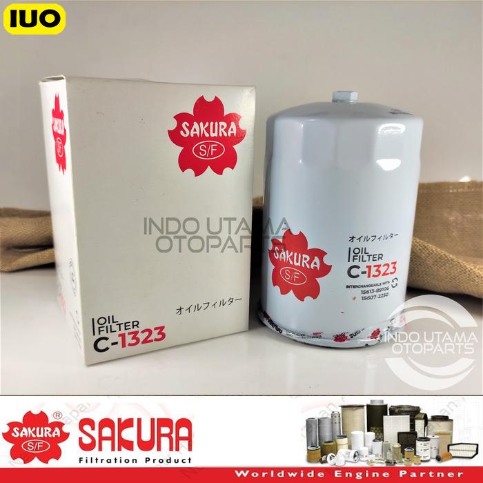 Promo Filter Oli Hino Dutro Dyna 130HT 140HT Saringan Oli SAKURA C-1323 ...