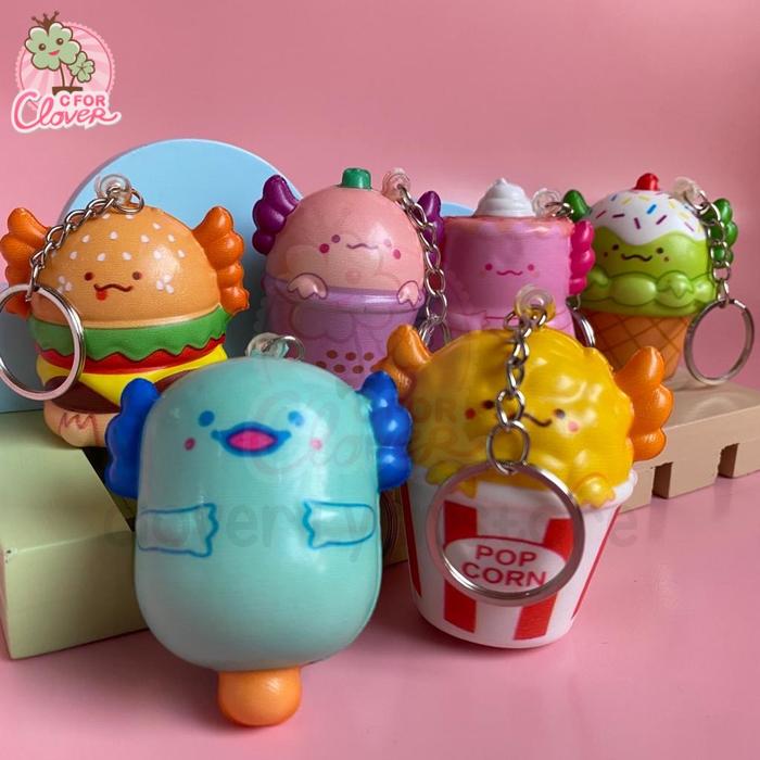 Jual SQUISHY KEYCHAIN GEMOI EDITION squishi cute characters gantungan ...