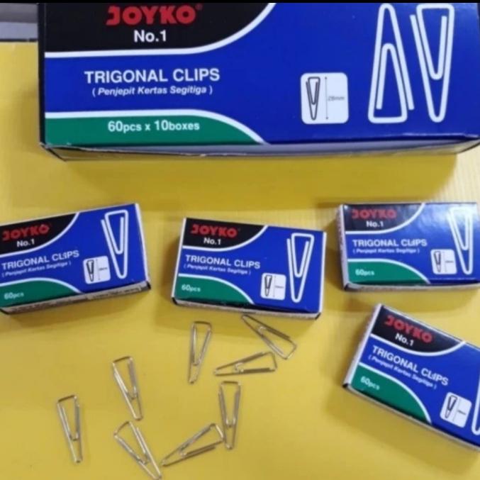 Jual trigonal klip no.1 joyko/paper klip kertas - Jakarta Barat - indo ...