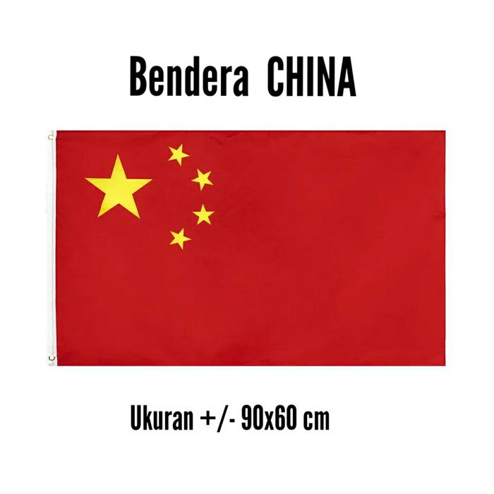 Jual bendera negara china ukuran 90 cm x 60 cm - Jakarta Barat ...