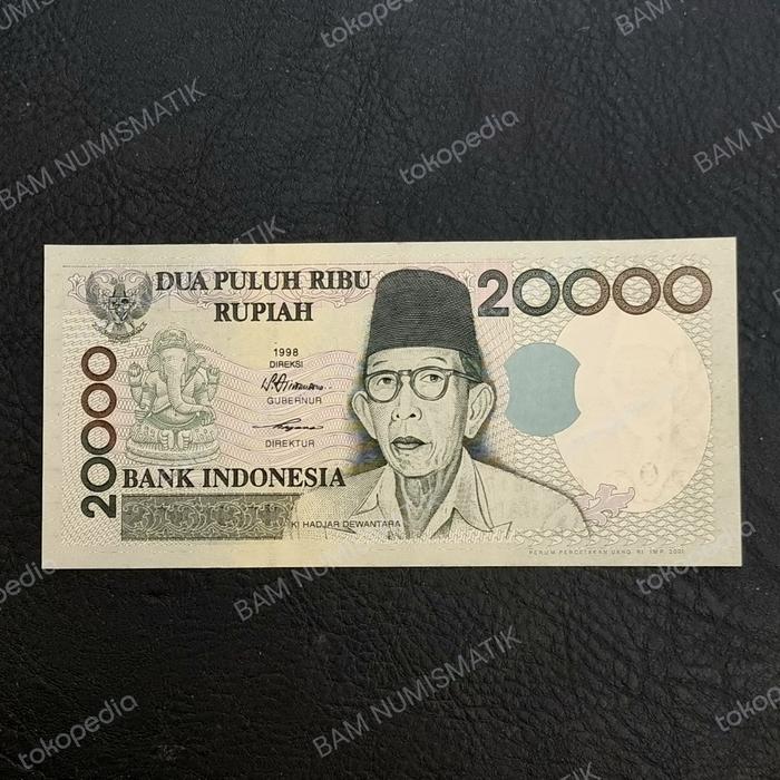Jual Uang Kuno pecahan 20000 tahun 1998 gambar Ki Hadjar Dewantara ...