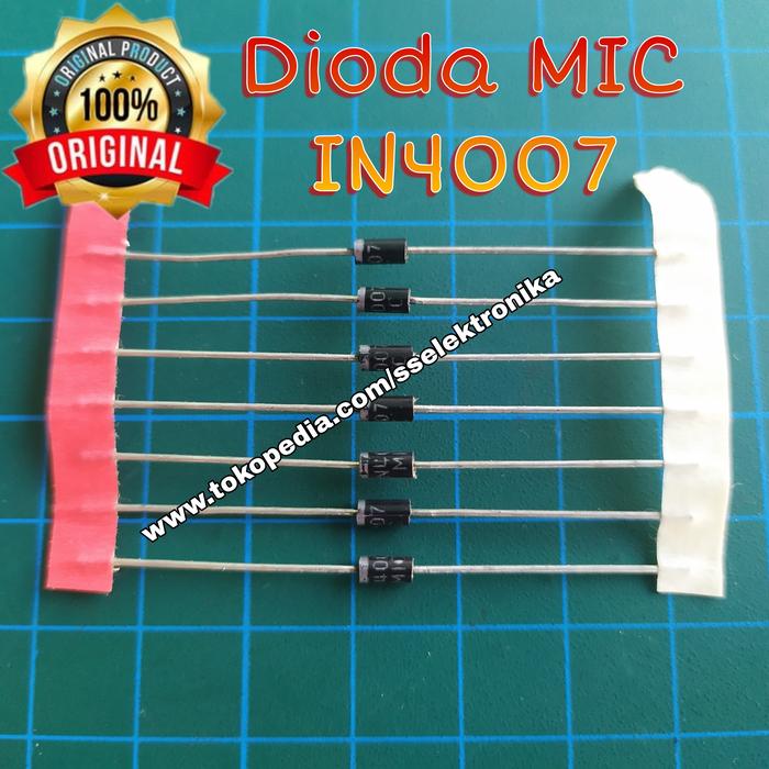 Jual Dioda Diode Original MIC 1N4007 IN4007 Roll 1A 1000V Rectifier ...
