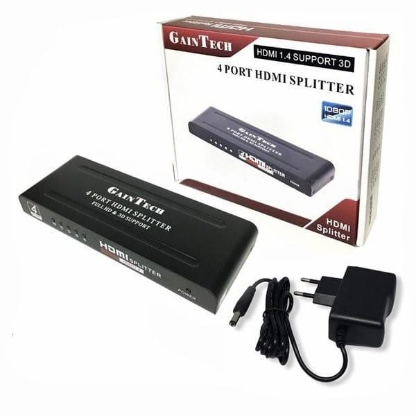 Jual GainTech 4K 4-Port HDMI Splitter - Jakarta Utara - JCTech.Indonesia | Tokopedia