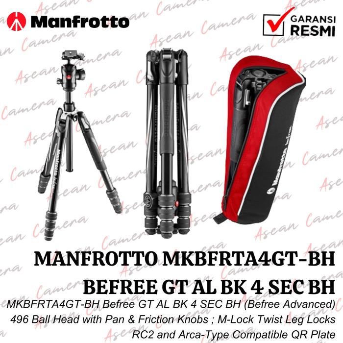 Jual Manfrotto MKBFRTA4GT-BH BEFREE GT AL BK 4 SEC BH (Befree Advanced) - Jakarta Utara - Asean ...