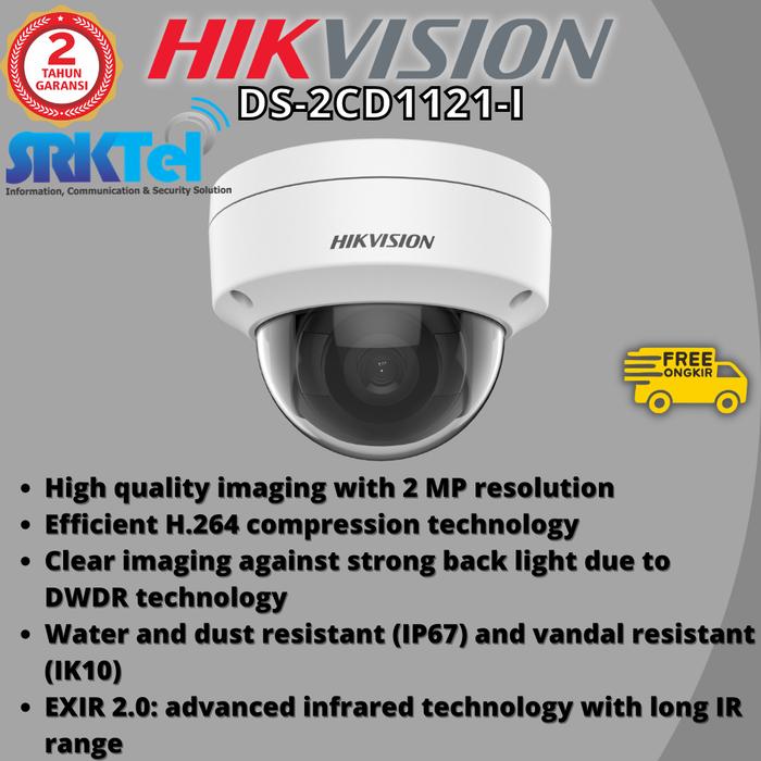 Jual Hikvision DS-2CD1121-I Kamera IPCam 2MP Indoor Dome - Jakarta Utara - SRKTel | Tokopedia