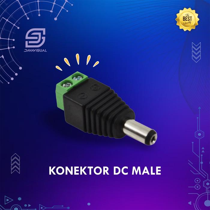 Jual CONECTOR/KONEKTOR DC MALE CCTV POWER - Kota Denpasar - Java Visual ...