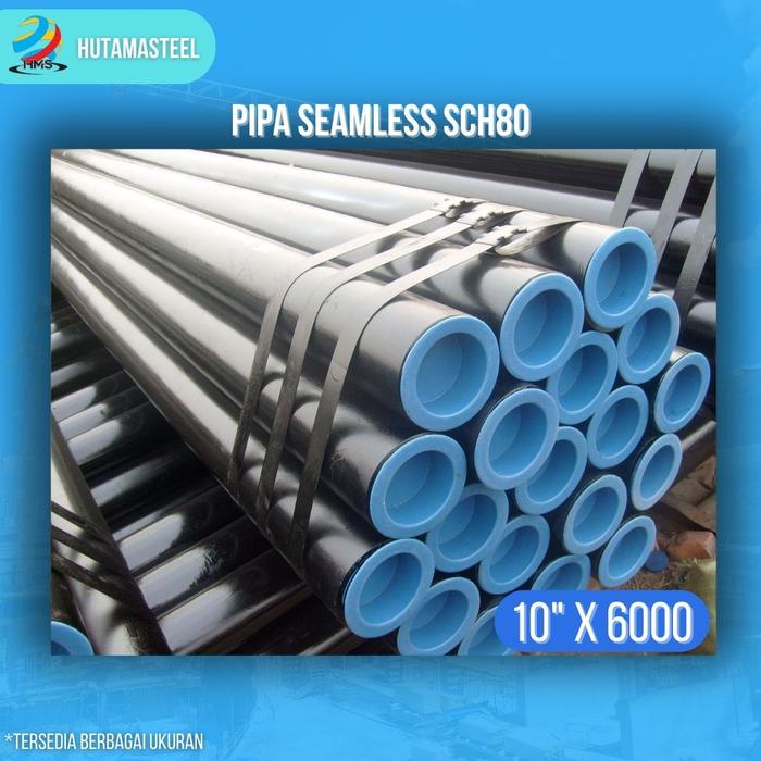 Jual Pipa Seamless SCH80 10"x6M API 5L ASTM A53/A106GR.B Sertifikat ...