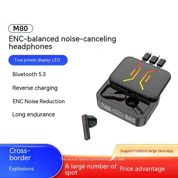 Jual Headset Bluetooth TWS M80 - Kota Surabaya - canopy music | Tokopedia