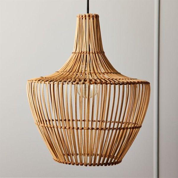 Jual Kap Lampu Gantung Rotan | Rattan Pendant Light | Lampu Rotan KL133 ...