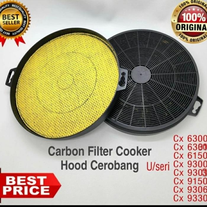 Jual Carbon Filter + Vit C Cooker Hood MODENA Tipe CX Cerobong Original ...