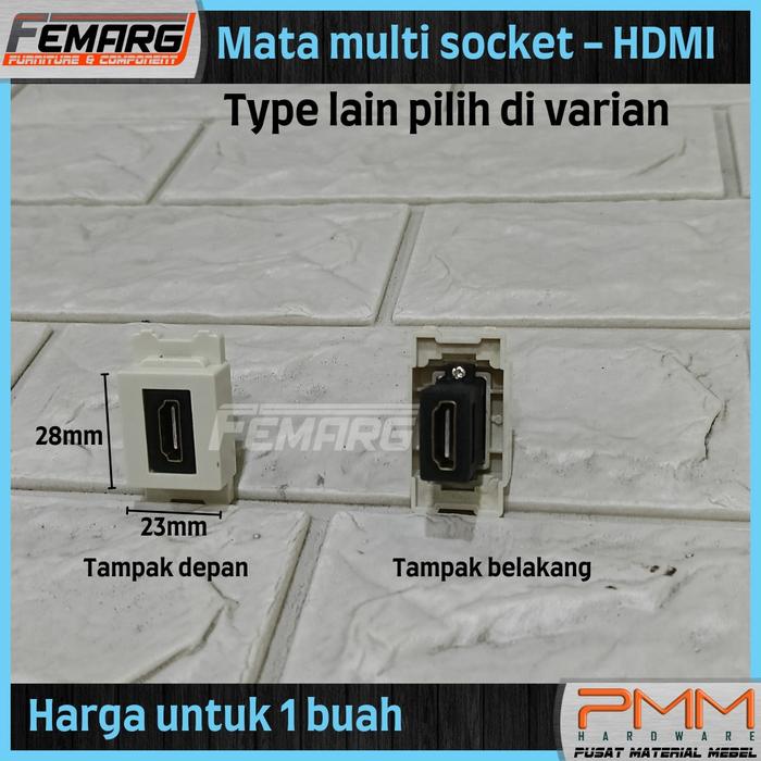 Jual MATA SOCKET COLOKAN HDMI FEMARG - Jakarta Barat - fitting no1 ...