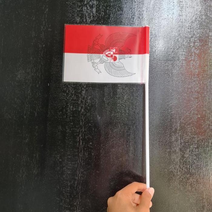 Jual Bendera Merah Putih Garuda Stik/ Bendera Garuda Merah Putih Stik ...
