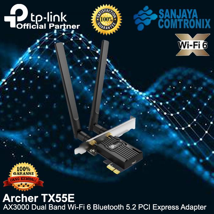 Jual TP-LINK Archer TX55E AX3000 Wi-Fi 6 Bluetooth 5.2 PCIe Adapter ...