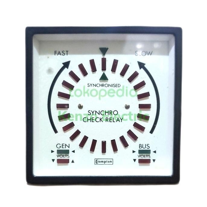 Jual Synchroscope With Synchro Check Relay Input 110-120Vac Crompton ...