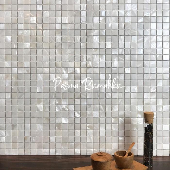 Jual Mosaic Mozaik Dinding Kamar Mandi Putih Merk Venus Type Pearly ...