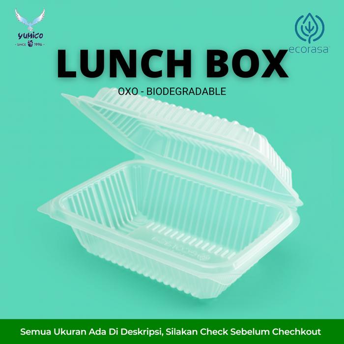 Jual Lunch Box Clamshell Ramah Lingkungan Ecorasa ECL-510 (Oxium ...