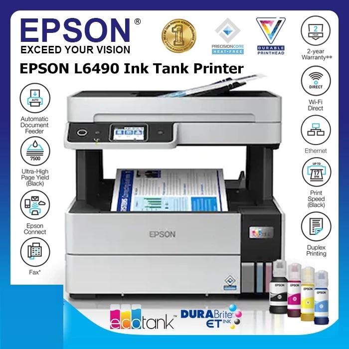 Jual Printer Epson L6490 Wi-Fi LAN Duplex All-in-One Ink Tank ADF F4 ...