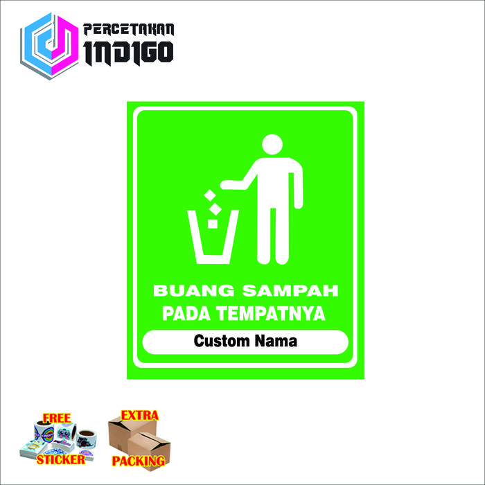 Jual plat alumunium rambu buang sampah pada tempatnya - Kab. Bekasi ...