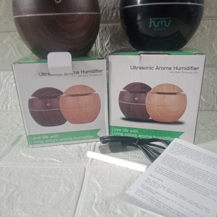 Jual Mini Atomization Humifider Wood Kapasitas 300ml Dilengkapi 10 ...