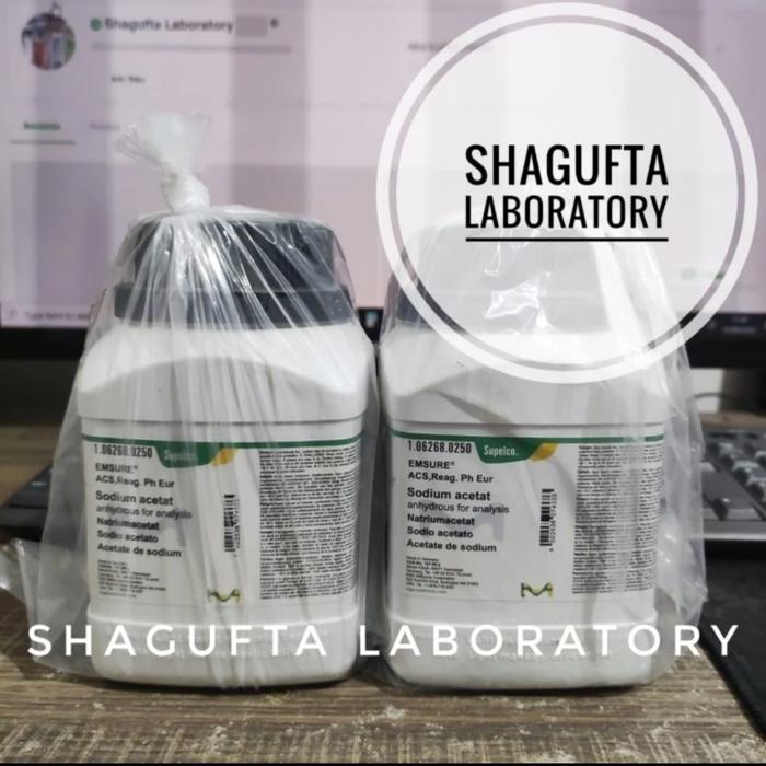 Jual Sodium Acetate Anhydrus 250GR M E R C K 106268 / Natrium Asetat ...