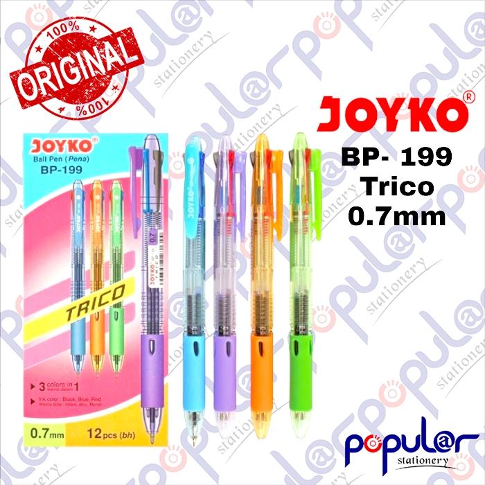 Jual Bolpoint 3 Warna Joyko BP-199 Trico 0.7mm - Kab. Banyumas ...