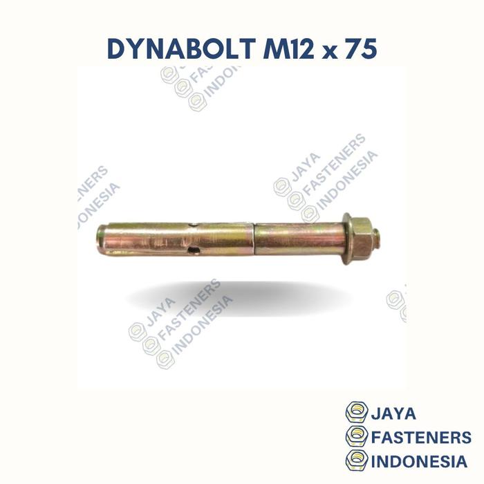 Jual Dynabolt M12x75 | Dinabolt M12 x 75 | Anchor Bolt | Dyna bolt ...