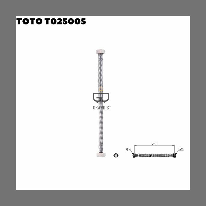 Jual Toto T025005 Selang Fleksibel Wastafel - Flexible Hose Toto - Kab ...