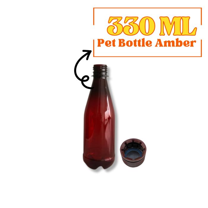 Jual PET Bottle Amber 330ml / Botol PET Amber 330ml (Pack of 24) - Kota ...