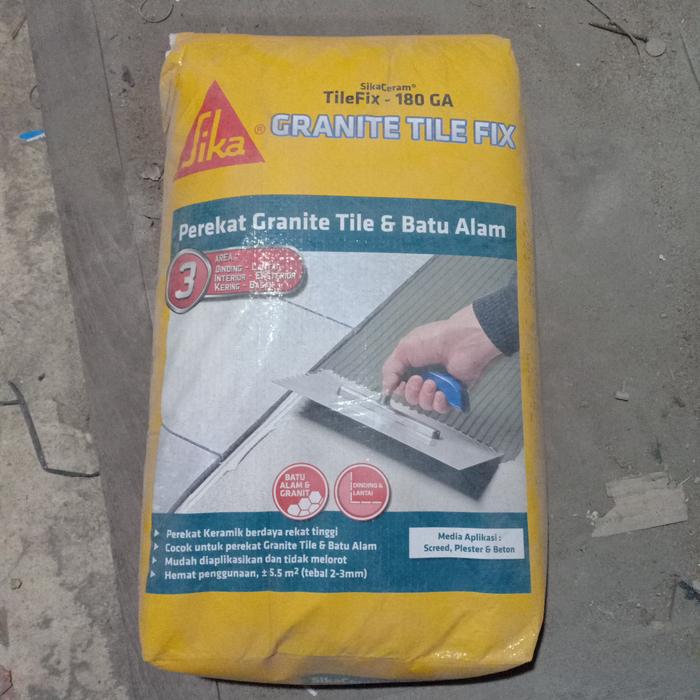 Jual SIKA GRANITE TILE FIX 180 GA perekat granit dan batu alam 25 kg ...