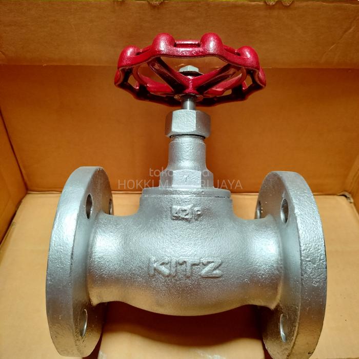 Jual globe valve kitz 2" inch fcds DN50 Flange jis 10K / kran air 2 inch - Jakarta Utara - HOKKI ...