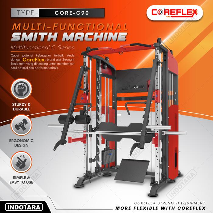 Promo Coreflex CORE-C90 Smith Machine Multi Functional Trainer Cicil 0% ...