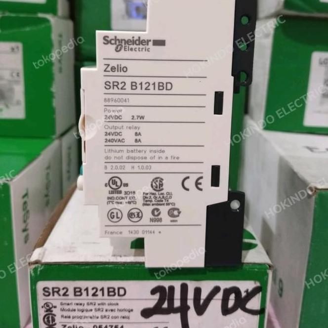 Jual Baru Smart Relay Zelio Schneider Sr2B121Bd 24Vdc Schneider ...