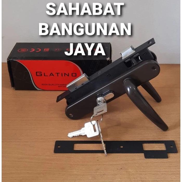Jual HANDLE KUNCI PINTU EXPANDA ALMUNIUM KAWAT NYAMUK PUTIH/COKLAT ...