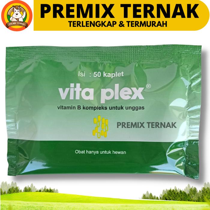 Jual VITA PLEX 50 KAPLET - Vitamin Unggas Ayam Burung Lengkap Vitaplex - Kota Surabaya - Premix ...