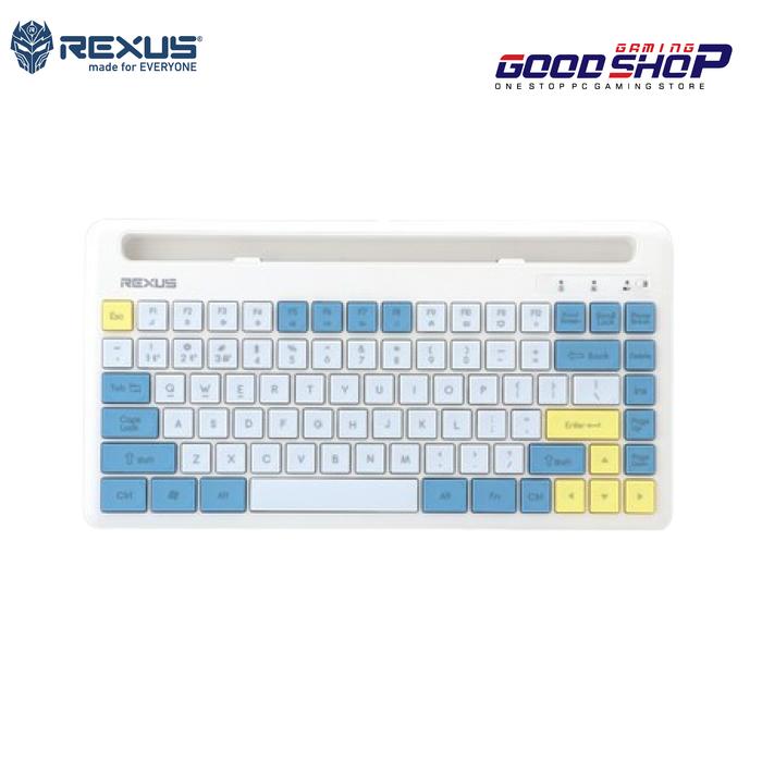 Jual Rexus Keyboard Dual Connection Mosaic KB01 - Putih - Jakarta Pusat ...