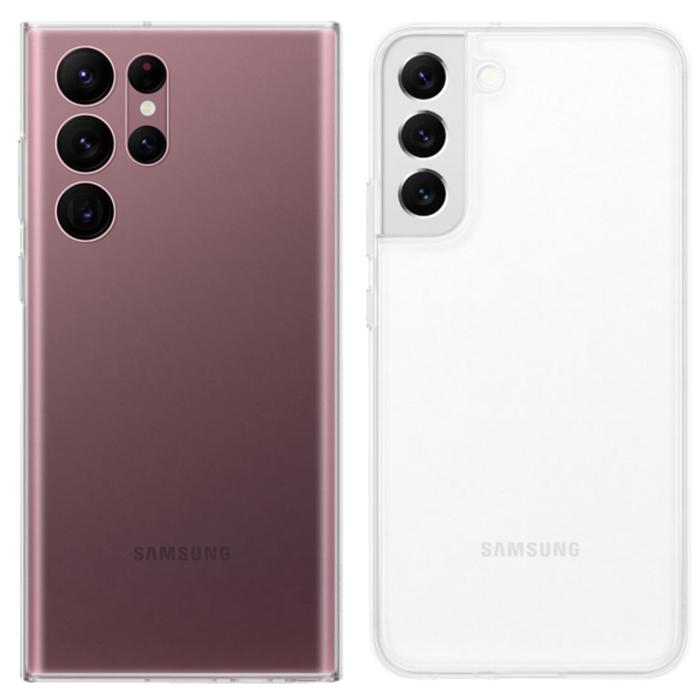 Jual Oriinal Samsung S22 Ultra Plus Clear Standing Cover Transparan ...