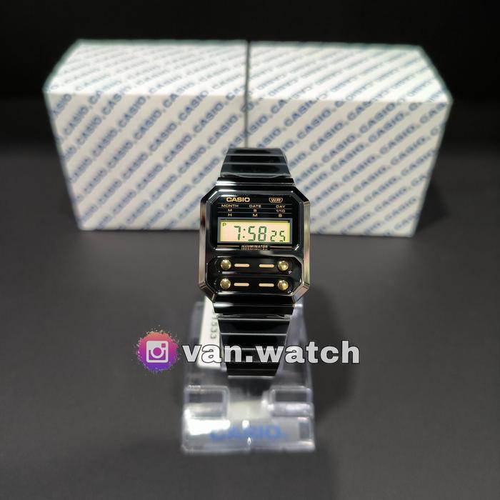 Jual Casio Vintage Model A 100WEGG-1A2DF / A100WEGG-1A2 ORIGINAL - Kota ...