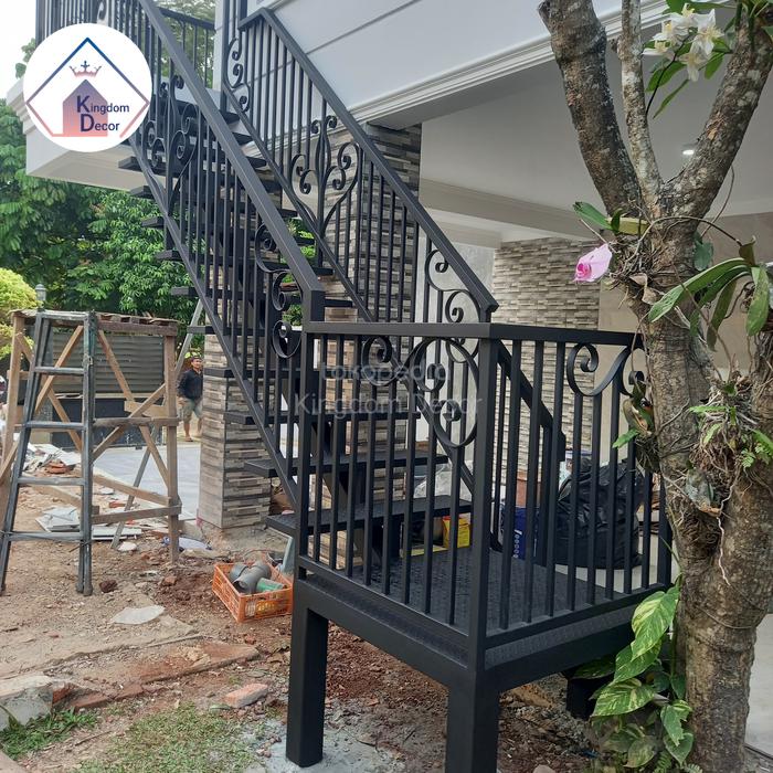 Jual TANGGA REBAH OUTDOOR, TANGGA REBAH TRAP PLAT BORDES MINIMALIS ...