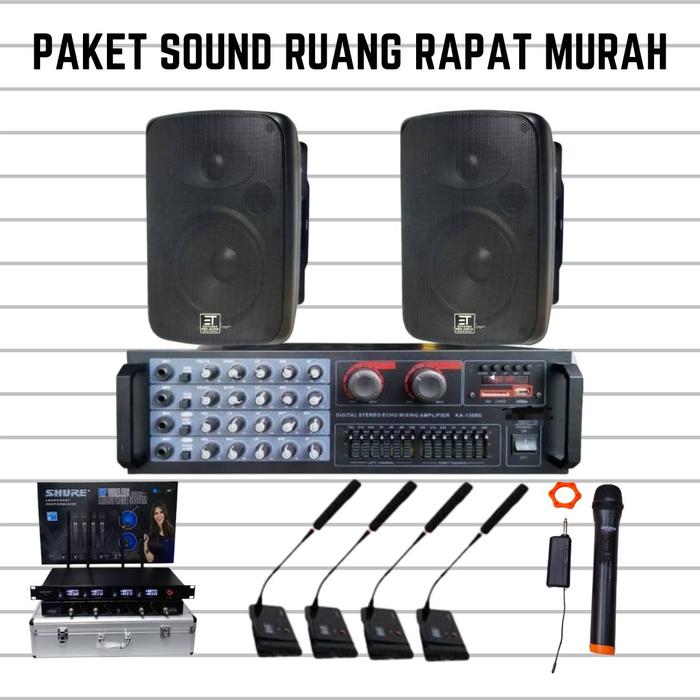 Jual Paket Sound System Ruang Rapat Murah 5 Mic Wirelesss - Jakarta ...