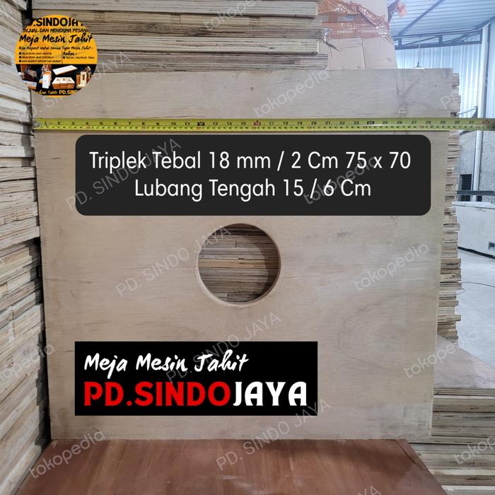 Jual Triplek Tebal 18 mm / 2 Cm 75 x 70 Lubang Tengah 6 inch - Kab ...