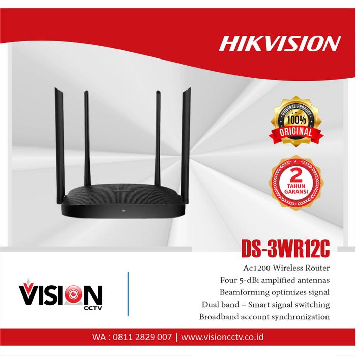 Jual ROUTER HIKVISION DS-3WR12C - Kab. Banyumas - Vision CCTV | Tokopedia