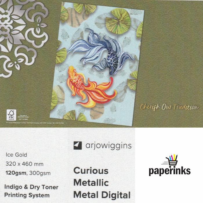 Jual CURIOUS METALLICS METAL DIGITAL ICE GOLD 120gsm Fancy Digital ...