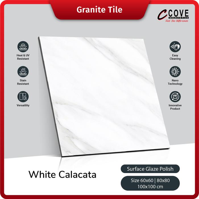 Jual Cove Granite Tile White Calacata - 60x60 - Jakarta Pusat - Cipta Mulia Keramik & Granit ...