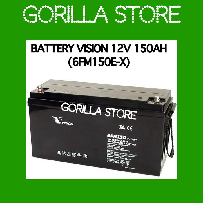 Jual Baterai Aki VRLA AGM Vision 6FM150E-X 12V 150AH - Jakarta Pusat ...