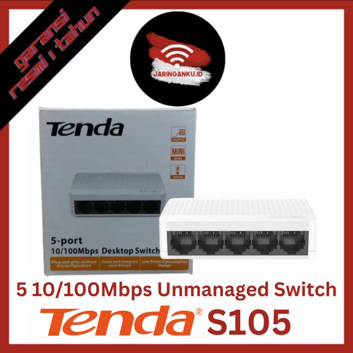 Jual Desktop Switch Tenda S105 5-port Ethernet Switch Hub - Jakarta ...