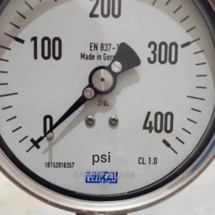 Jual Wika Pressure Gauge 4 inch bottom range PSI - Jakarta Utara ...