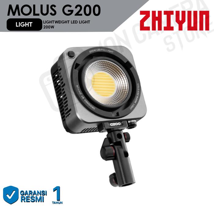 Jual Zhiyun Molus G200 Light Molus G 200 Lightning 200w Lampu Studio ...