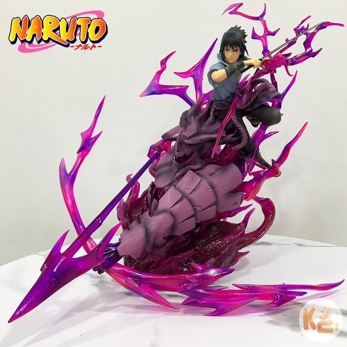 Promo Action Figure LED Uchiha Sasuke Indra Arrow Susanoo Chidori GK ...